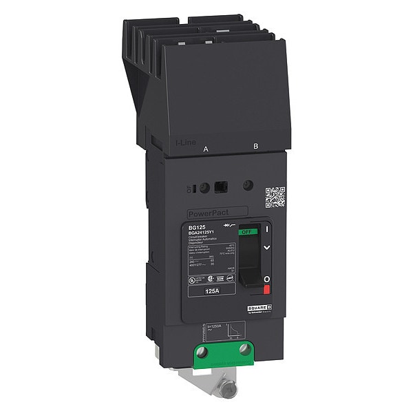 SQUARE D 30A, 2 pole Molded Case Circuit Breaker, POWERPACT B, 277/480V ...