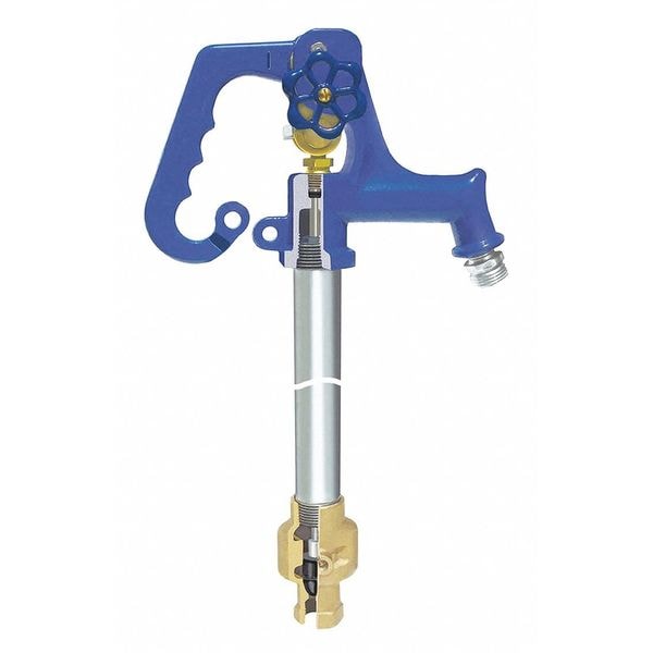 Simmons Frost Proof Yard Hydrant, 66" L, Cast Iron 803SB | Zoro