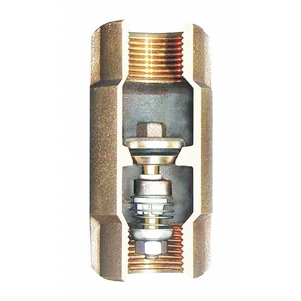 Simmons 1-1/2" NPT Bronze Spring Check Valve (505SB) | Zoro