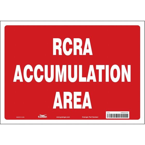 Condor Chemical Sign, 10 in H, 14 in W, Vinyl, Horizontal Rectangle ...