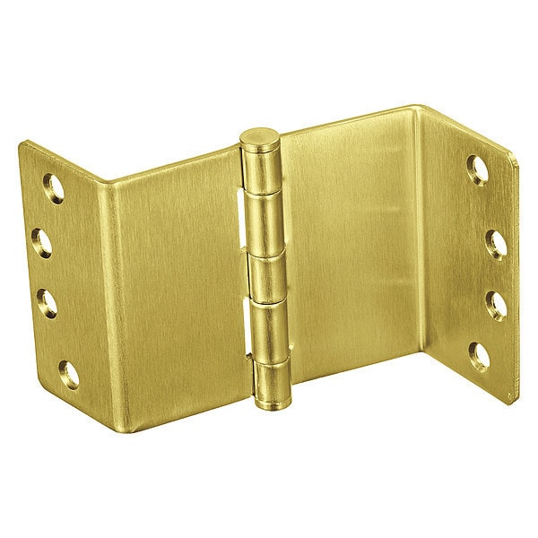 Mckinney Swing Clear Hinge, 4 in Leaf W x 4 in Leaf H, Satin Brass 4 ...