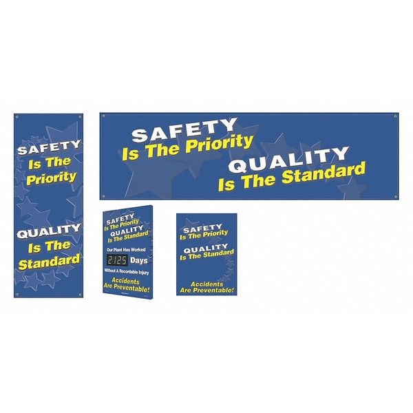 Condor Safety Meeting Kit, 24" W, 36" H 487C87 | Zoro