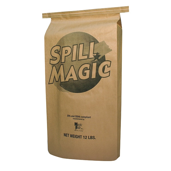Spill Magic Absorbent Powder, White, 5" L SM102B | Zoro