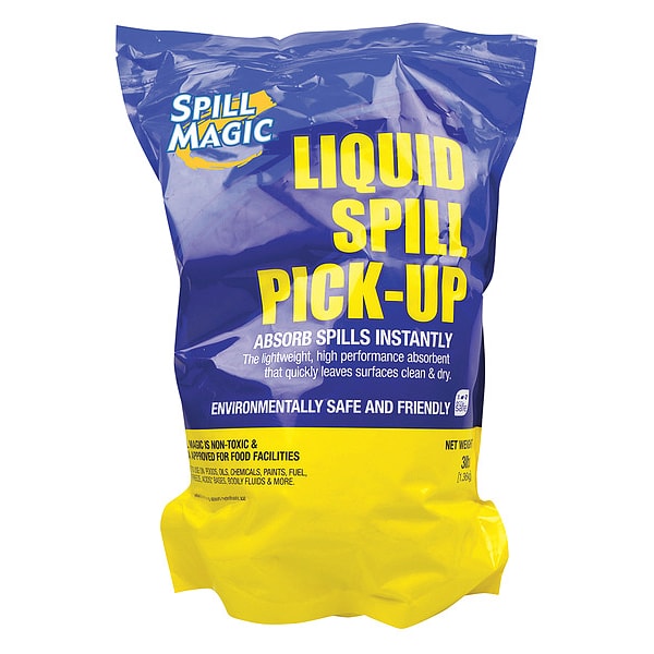 Spill Magic Absorbent Powder, White, 9" L SM106 | Zoro