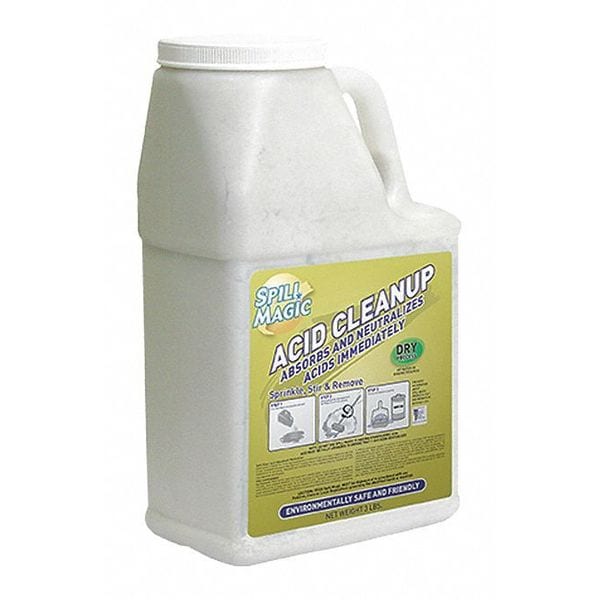 Spill Magic Absorbent Acid, White, 5" L SM202DBAN | Zoro
