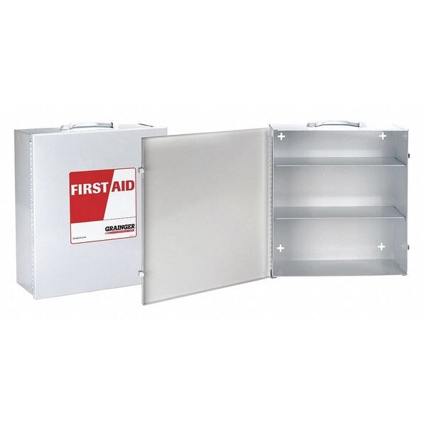 Zoro Select Empty First Aid Cabinet, Wall Mount, White M5025 | Zoro