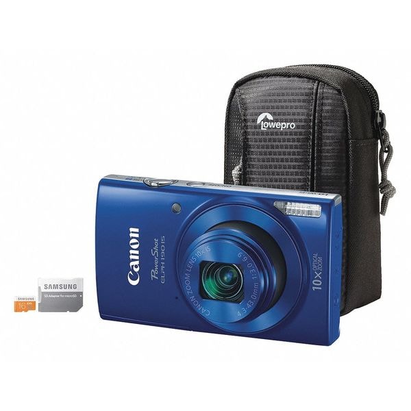 Canon Digital Camera Kit, 20 Megapixels, 10X Optical Zoom, Blue ...