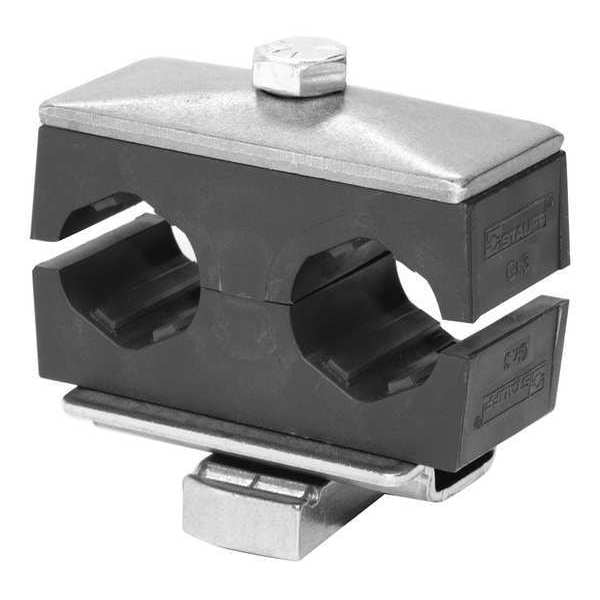 Stauff Tube Clamp, Size 31/64in x 31/64in CRA-112/12-ACT-GD-AS-U-W5-K ...