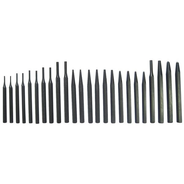 Westward Punch Set, Chrome Vanadium Steel, 24 Pc 49A457 | Zoro