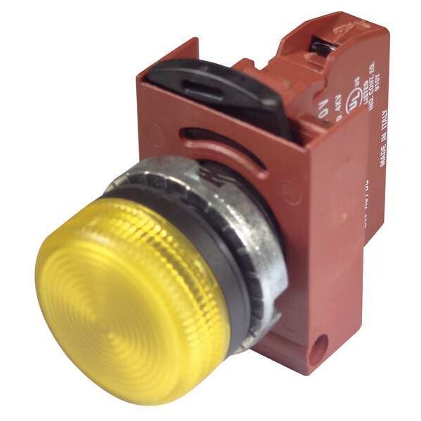 Abb Light, Refracted, Yellow, 24VAC/DC, Chrome P9M-LGRADI | Zoro