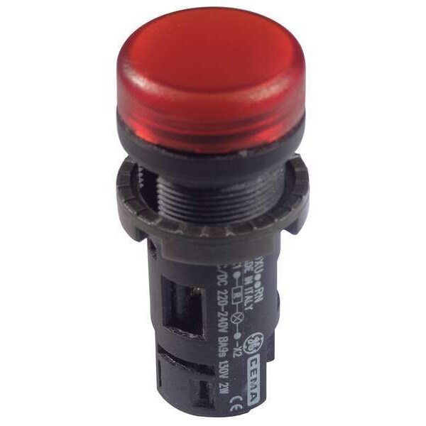 Abb Pilot Light Unibloc, Red, 220/240VAC/DC CL2-513R | Zoro
