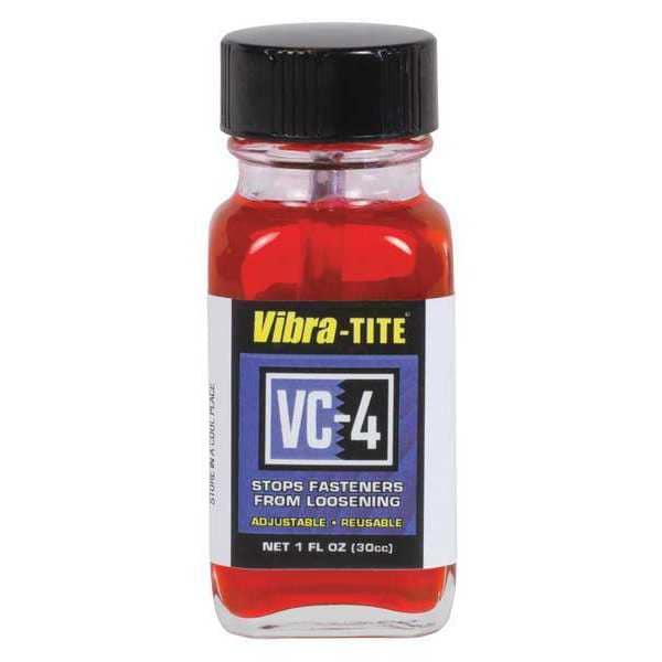 Vibra-Tite Reusable Threadlocker, VIBRA-TITE VC-4, Red, Liquid, Bottle ...