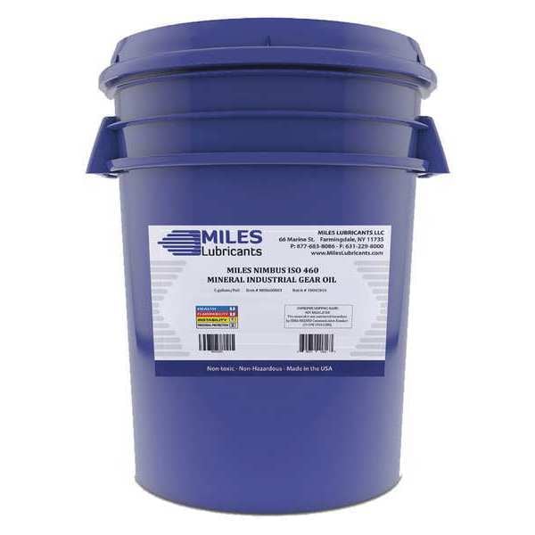 Miles Lubricants 5 gal Gear Oil Pail 460 ISO Viscosity, 140W SAE, Amber ...