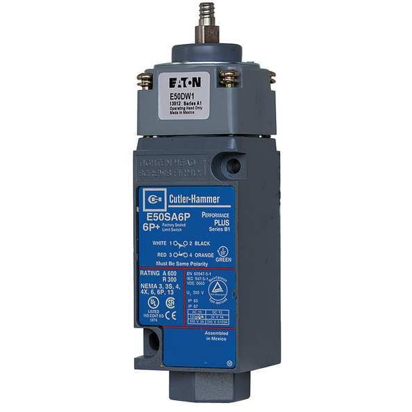 Eaton Heavy Duty Limit Switch, Wobble Stick, 2NC/2NO, 10A @ 600V AC ...