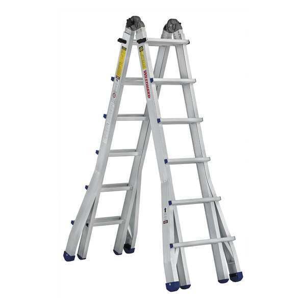 Westward Multipurpose Ladder, Extension, Scaffold, Staircase ...