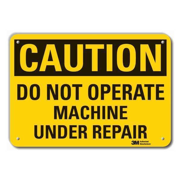 Lyle Reflective Machine & Operation Caution Sign, 10 in Height, 14 in ...