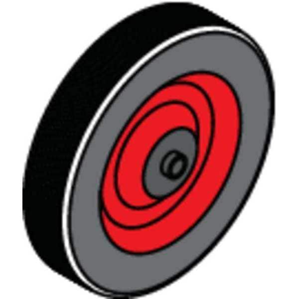 Ideal Warehouse Innovations Barrier System Barrier Wheel, Rubber, Blk ...