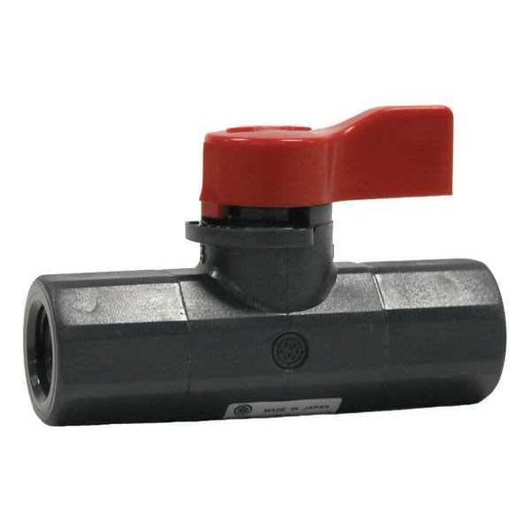 Asahi 1/4" FNPT PVC Ball Valve 2-Way 1076002 | Zoro