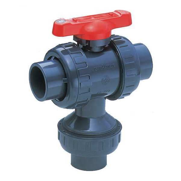 Asahi 3/4" Socket PVC Ball Valve 2-Way 2510010 | Zoro