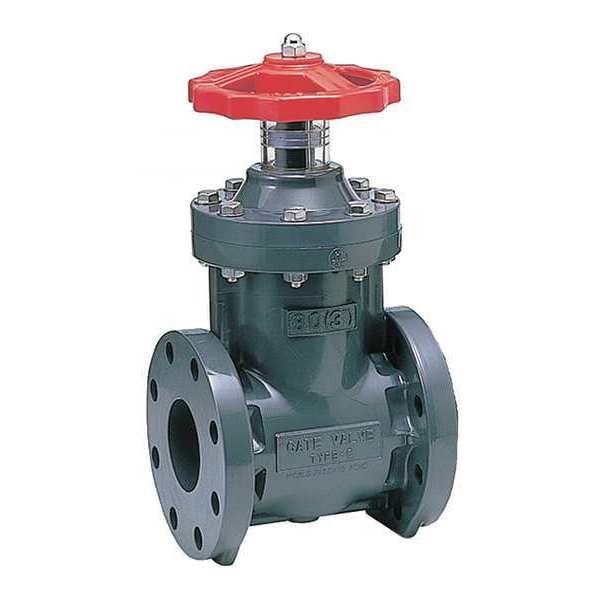 Asahi Gate Valve, 2" Pipe Size, Polypropylene 1251020 | Zoro