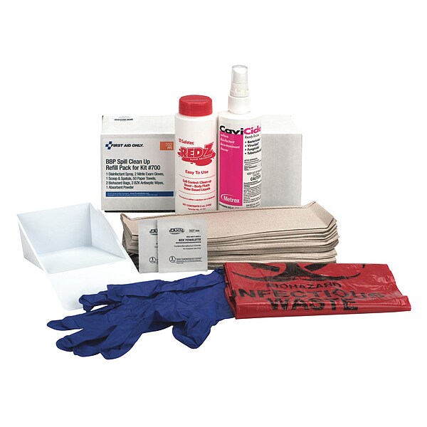First Aid Only Bloodborne Pathogen Kit Refill, Not Applicable Volume ...