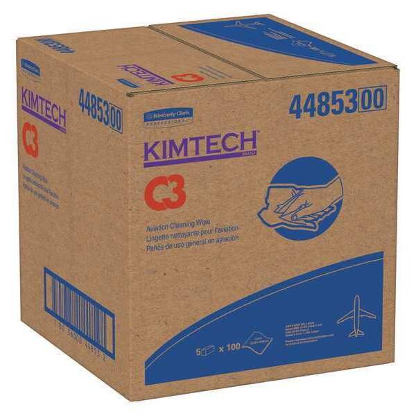 Kimtech Pack, 500 Wipes, 9" x 9" 44853 | Zoro