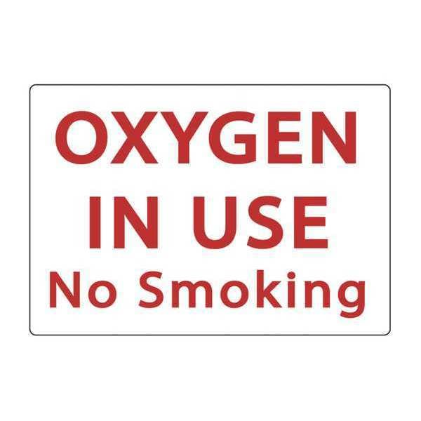 Zing Smoking Area Sign, 7" H, 10" W, Rectangle, English, 1939A 1939A | Zoro