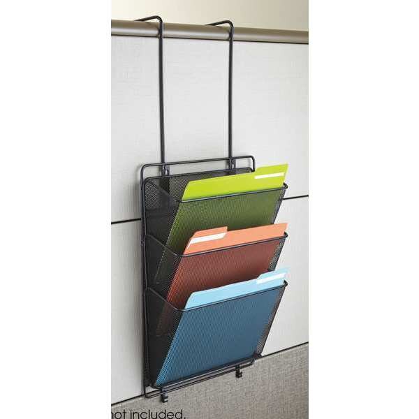Safco Wall File Organizer, 4 in. D x 18 in. H 6452BL | Zoro