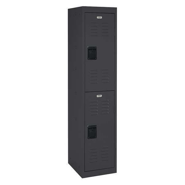 Sandusky Lee Wardrobe Locker, 15 in W, 18 in D, 66 in H, (1) Wide, (2 ...