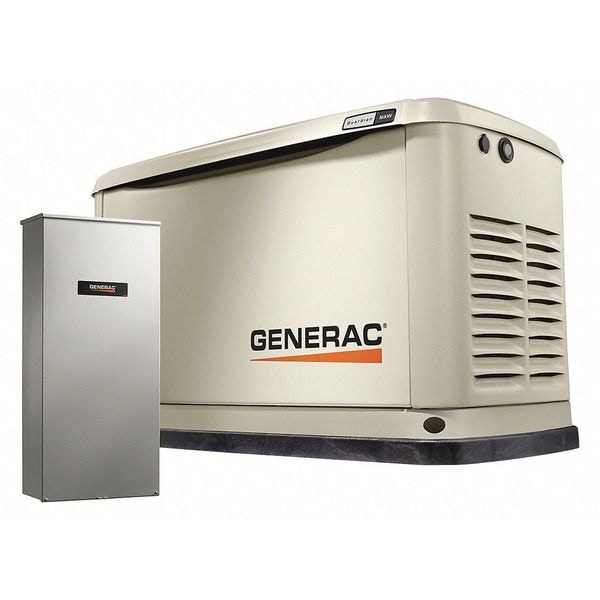 Generac Automatic Standby Generator, Single Phase, 16kW LP/16kW NG, Air ...