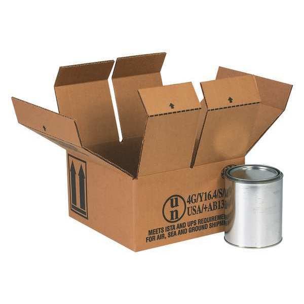 Partners Brand 9 7/16 in x 9 7/16 in x 5 in Hazmat Box, Kraft ...