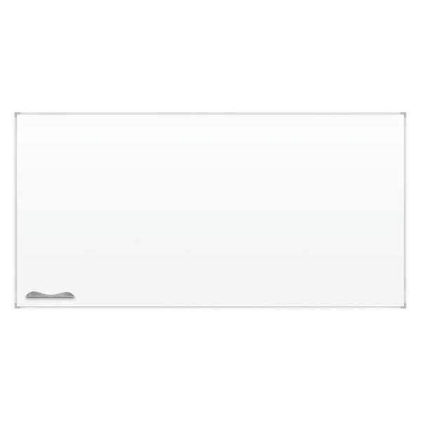 Best-Rite 48"x192" Magnetic Porcelain Whiteboard, Silver Frame 2029P | Zoro
