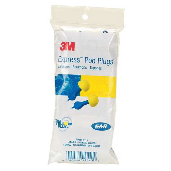 3M E-A-R EXPRESS Pod Plugs / E-A-R Vending Packs Disposable Foam Ear ...