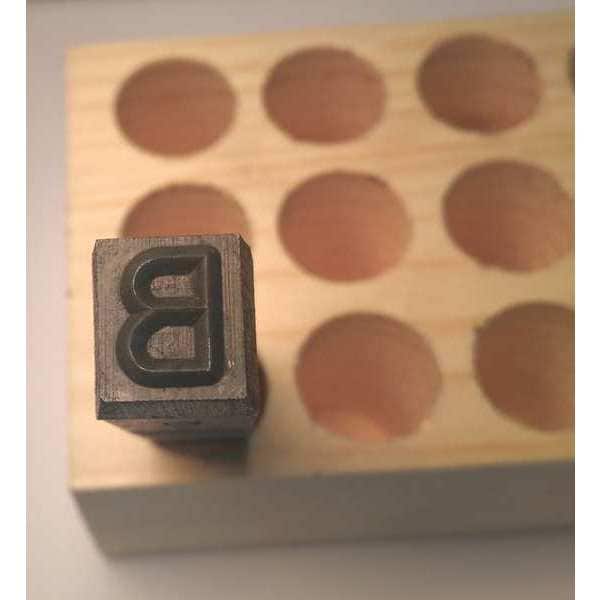 Young Bros Stamp Works Hand Stamp Letter B, 5/16in, Steel, Gothic YOU ...