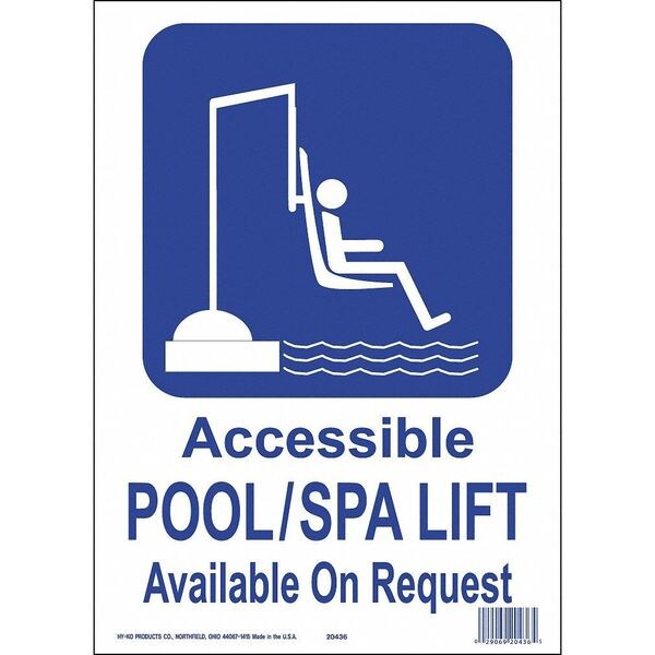 Hy-Ko Facility Sign, 14" Height, 10" Width, Rectangle 20436 | Zoro
