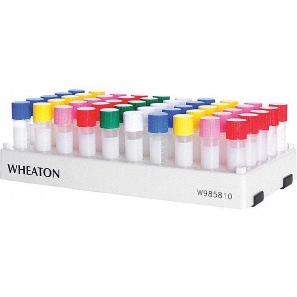 Wheaton Cryogenic Vial Rack, Polypropylene, PK5 W985810 | Zoro