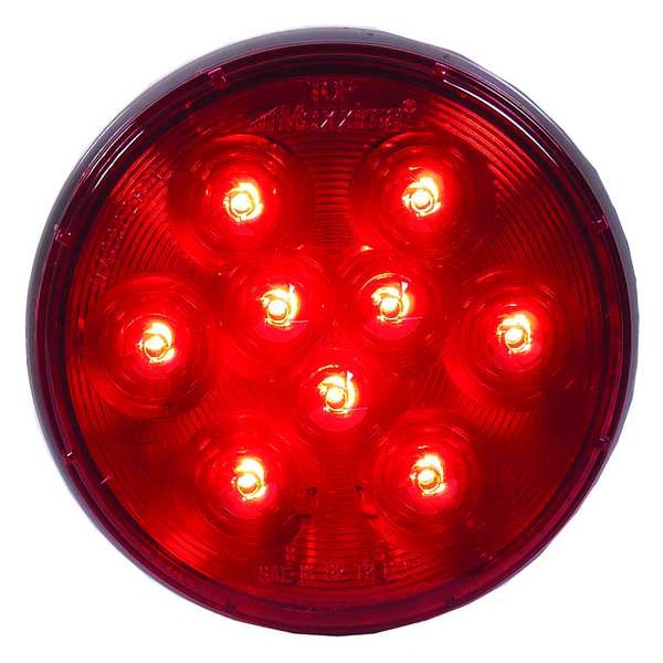 Maxxima Stop/Tail/Turn Light, Round, 4-1/4" Dia. M42322R | Zoro