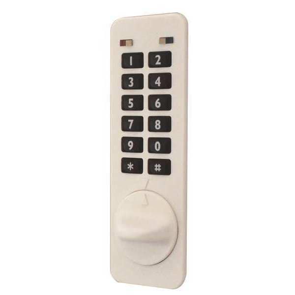 Codelocks Electronic Lock, Non-Handed, Keypad NANO90-WH | Zoro