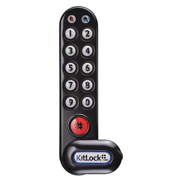 Codelocks Electronic Lock, Left Hand, Keypad KL1006KIT-BLK-LH | Zoro