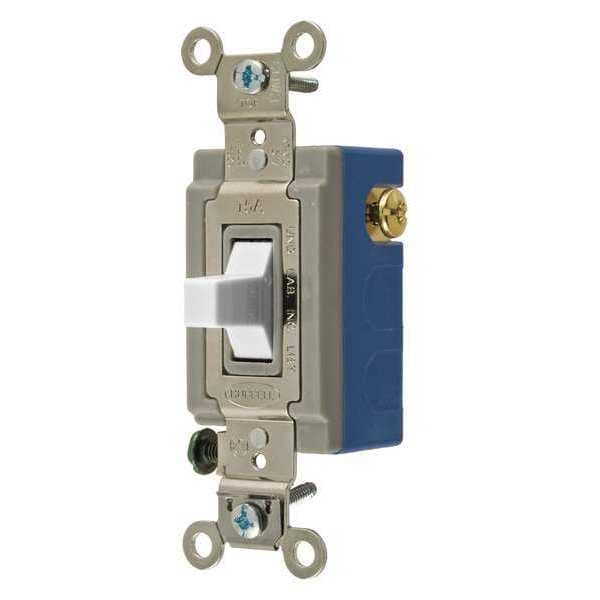 Hubbell HBL1556W Wall Switch,1 HP,3-Position, Center Off | Zoro.com