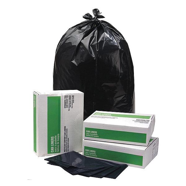 Tough Guy 42 Gal Recycled Material Trash Bags, 32 in x 46 in, Super ...