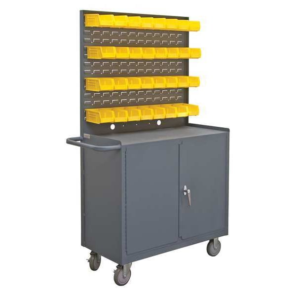 Zoro Select Mobile Workbench, 1200 lb., 18 inL, 36 inW 2210A-32B-LU-95 ...