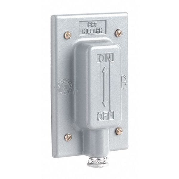 Hubbell Killark Weatherproof Cover, Switch Box Type, 1 Gang, Aluminum ...