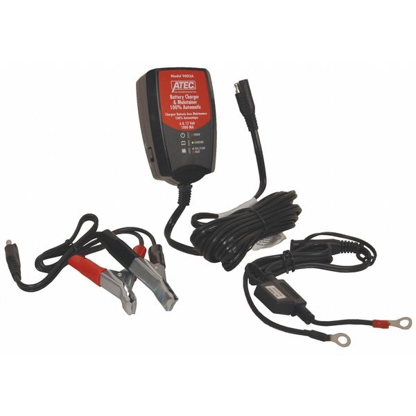 Atec Portable Battery Charger, Automatic, Maintaining, For Batt. Volt ...