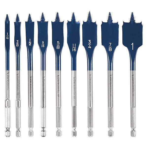 Bosch DSB5009 $17.35 Wood Drilling Bit Set, 1/4" Shank Size, Drill ...