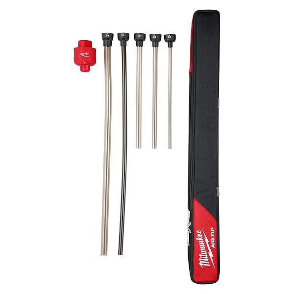 Milwaukee Tool AIR-TIP Long Reach Flexible Micro Hose Attachment Set ...