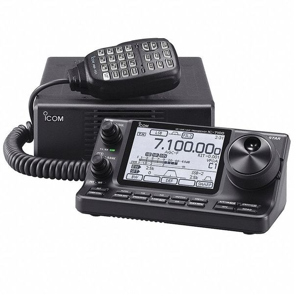 Icom Mobile Two Way Radio, UHF Band, Black 7100 02 | Zoro