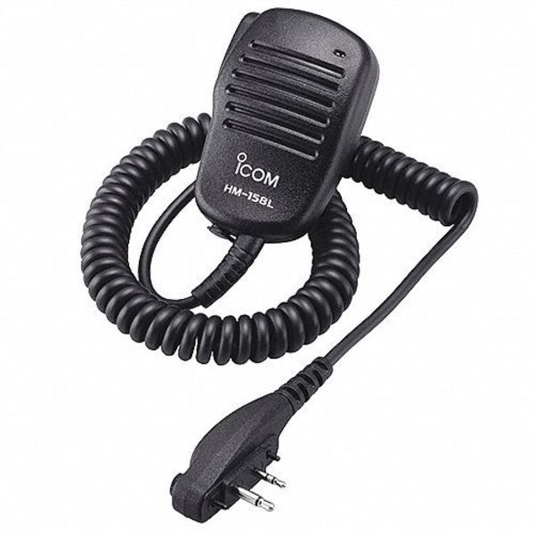 Icom Speaker Microphone, 3-1/2" L x 1-3/4" W HM158LA | Zoro
