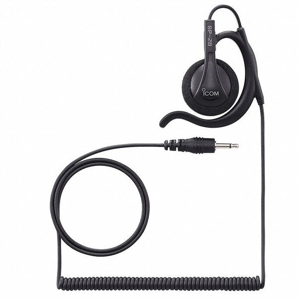 Icom Ear Loop Earpiece, Black, 45" Cord Length SP28 | Zoro