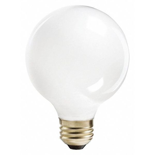 Signify Halogen Lamp, G25 Bulb Shape, 40W 40G25/EV/W 120V 12/1 TP | Zoro